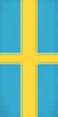 Swedish flag Minecraft Banner