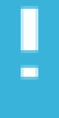 Light Blue Exclamation Mark Minecraft Banner