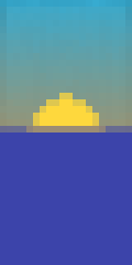 Ocean Sunset Minecraft Banner