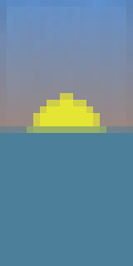Ocean Sunset Minecraft Banner