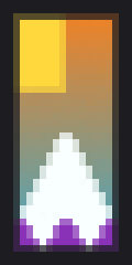 Mountain Sunset Banner Minecraft Banner