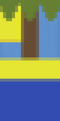 Palm Tree Island Minecraft Banner