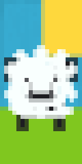 Sheep in Field Minecraft Banner
