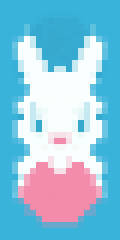 bunny Banner with heart Minecraft Banner