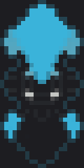 Black and Blue Bull Minecraft Banner
