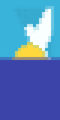 A dove over water Minecraft Banner