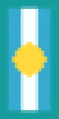 Bandera Argentina. Minecraft Banner