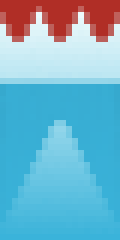 JAWS movie poster Minecraft Banner