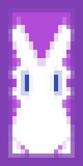 Purple bunny banner Minecraft Banner