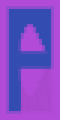 P purple Minecraft Banner