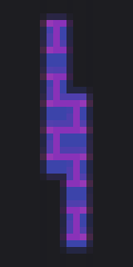 A hole with a neon glow Minecraft Banner