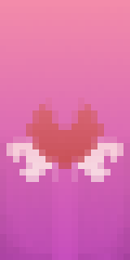 Red Heart with Wings Minecraft Banner