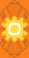Orange sun banner Minecraft Banner