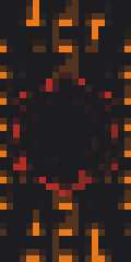 Firey Hole Minecraft Banner
