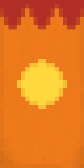 Simple sunset Minecraft Banner