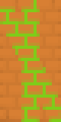 Orange&Green Bricks Minecraft Banner