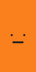 Orange derp Minecraft Banner