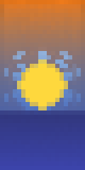 Scenic Sunset Minecraft Banner