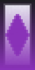 pure purple Minecraft Banner