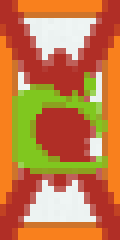 Fire Apple banner Minecraft Banner