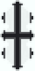 Medieval Black Cross Minecraft Banner
