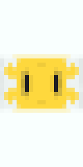 Yellow Axolotl Minecraft Banner