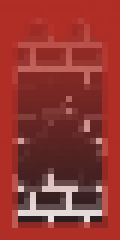 creepy red creeper Minecraft Banner