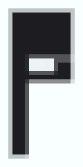Minecraft: Big letter 'P' Minecraft Banner
