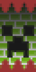 Creepy killer Minecraft Banner