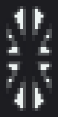 Dark Black White Banner Minecraft Banner