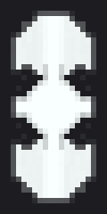 Black-and-white shield design Minecraft Banner