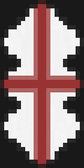 RED CROSS BLACK OUTLINES Minecraft Banner