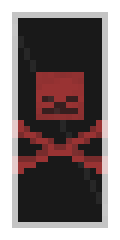 Red skull Minecraft Banner