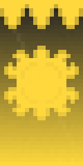 Minecraft Glowing and burning sun banner Minecraft Banner