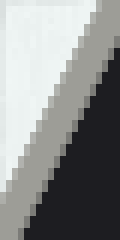 White and Black Split Minecraft Banner