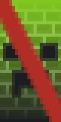 No Creepers Allowed Minecraft Banner