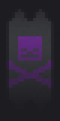 Purple Skull Minecraft Banner