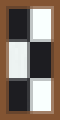 checker with brown border Minecraft Banner