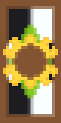 Sunflower Checkers Minecraft Banner