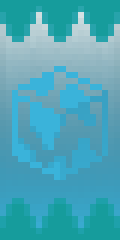 BLUE GLOBE Minecraft Banner