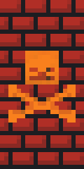 brick skull banner Minecraft Banner