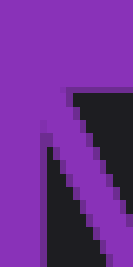 Purple "r" Minecraft Banner