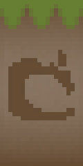 Mojang dirt block Minecraft Banner