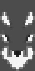 Grey Wolf Minecraft Banner