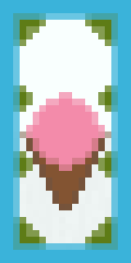 Ice Cream Minecraft Banner