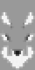 Grey Wolf Minecraft Banner