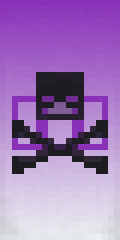 A skeleton in the void Minecraft Banner