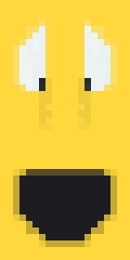 Happy Face Looking Down Minecraft Banner