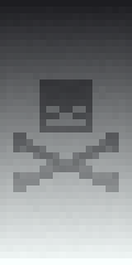 Snowy Black Skeleton Banner Minecraft Banner