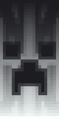 Black and White Creeper Design Minecraft Banner
